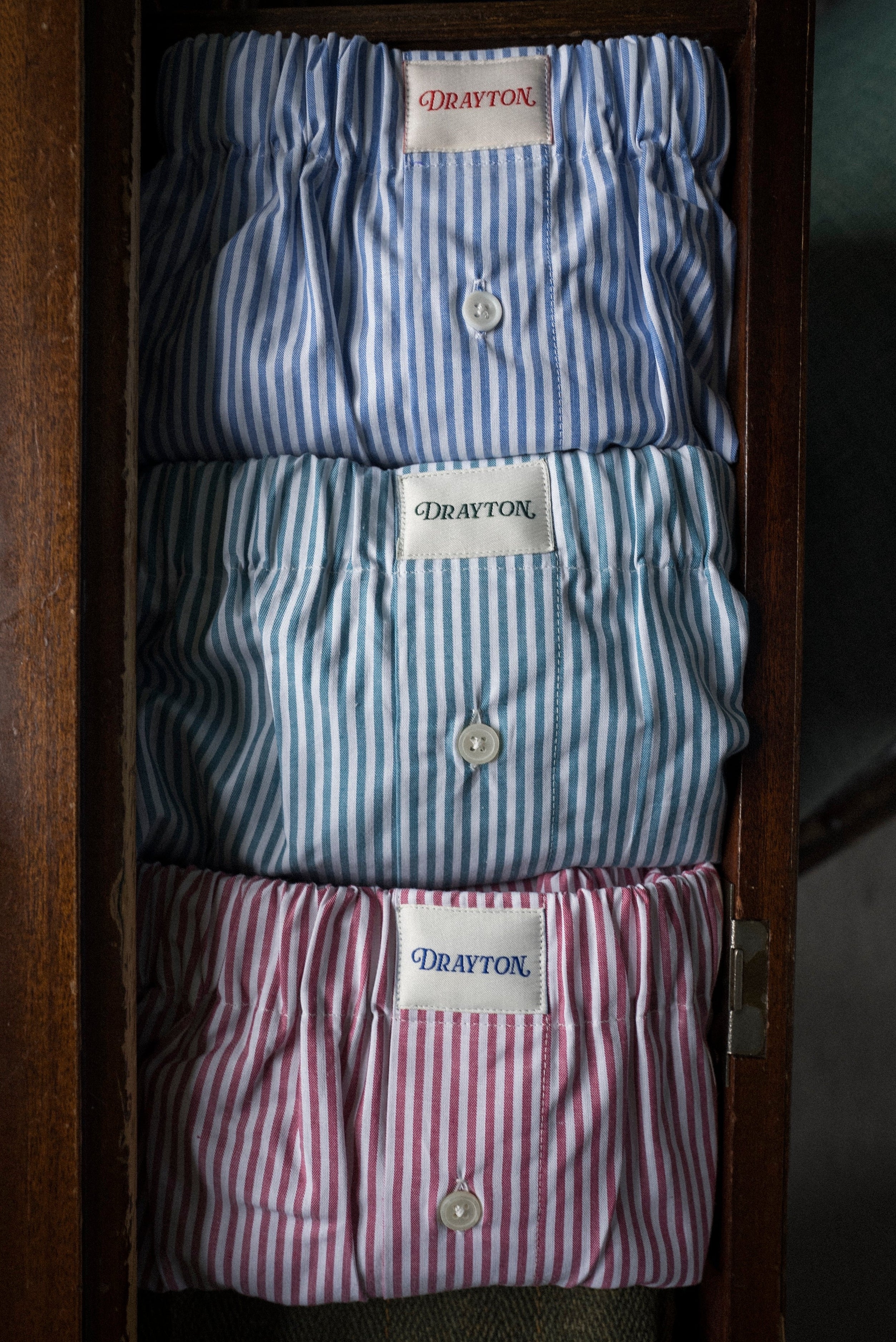 Classic Stripe Boxer Shorts Set - Three Pack Unisex – DRAYTON CLOTHING